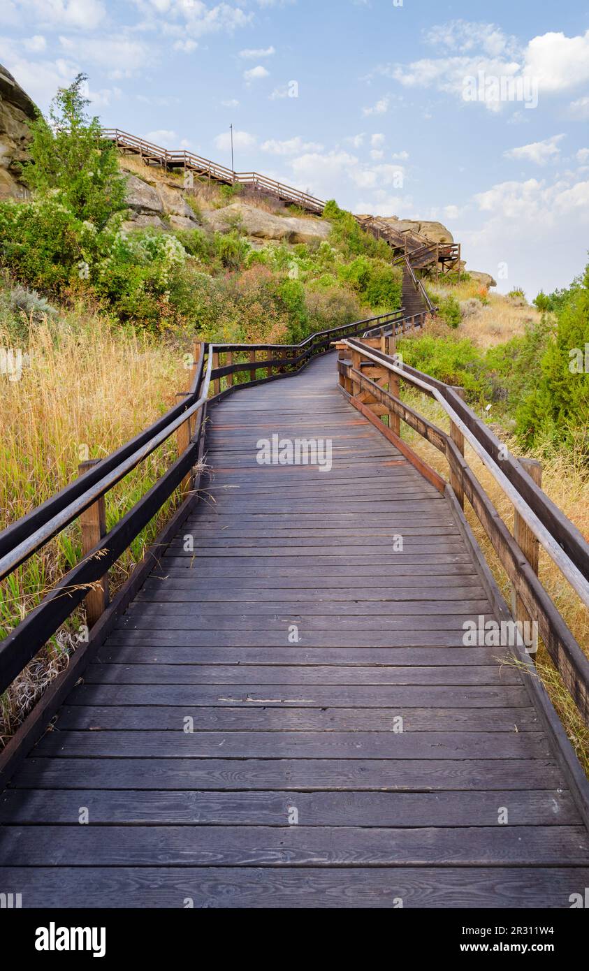 Pompeys Pillar, National monument in Montana Stock Photo - Alamy