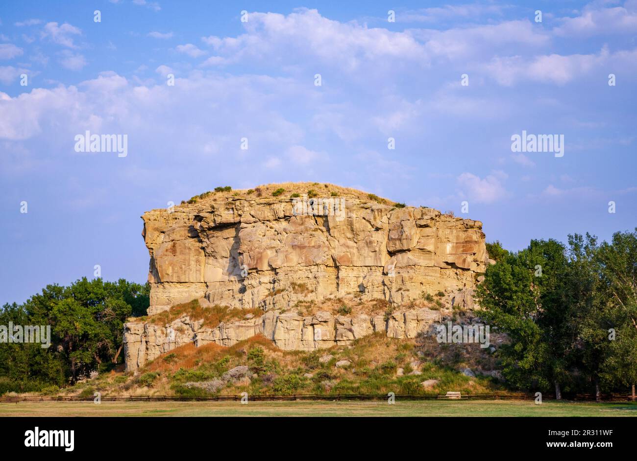 Pompeys Pillar, National monument in Montana Stock Photo - Alamy