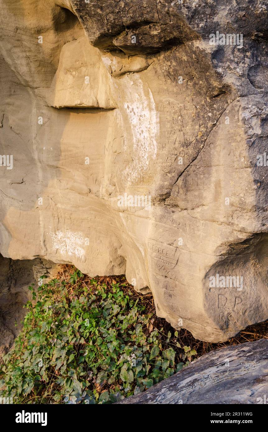 Pompeys Pillar, National monument in Montana Stock Photo - Alamy