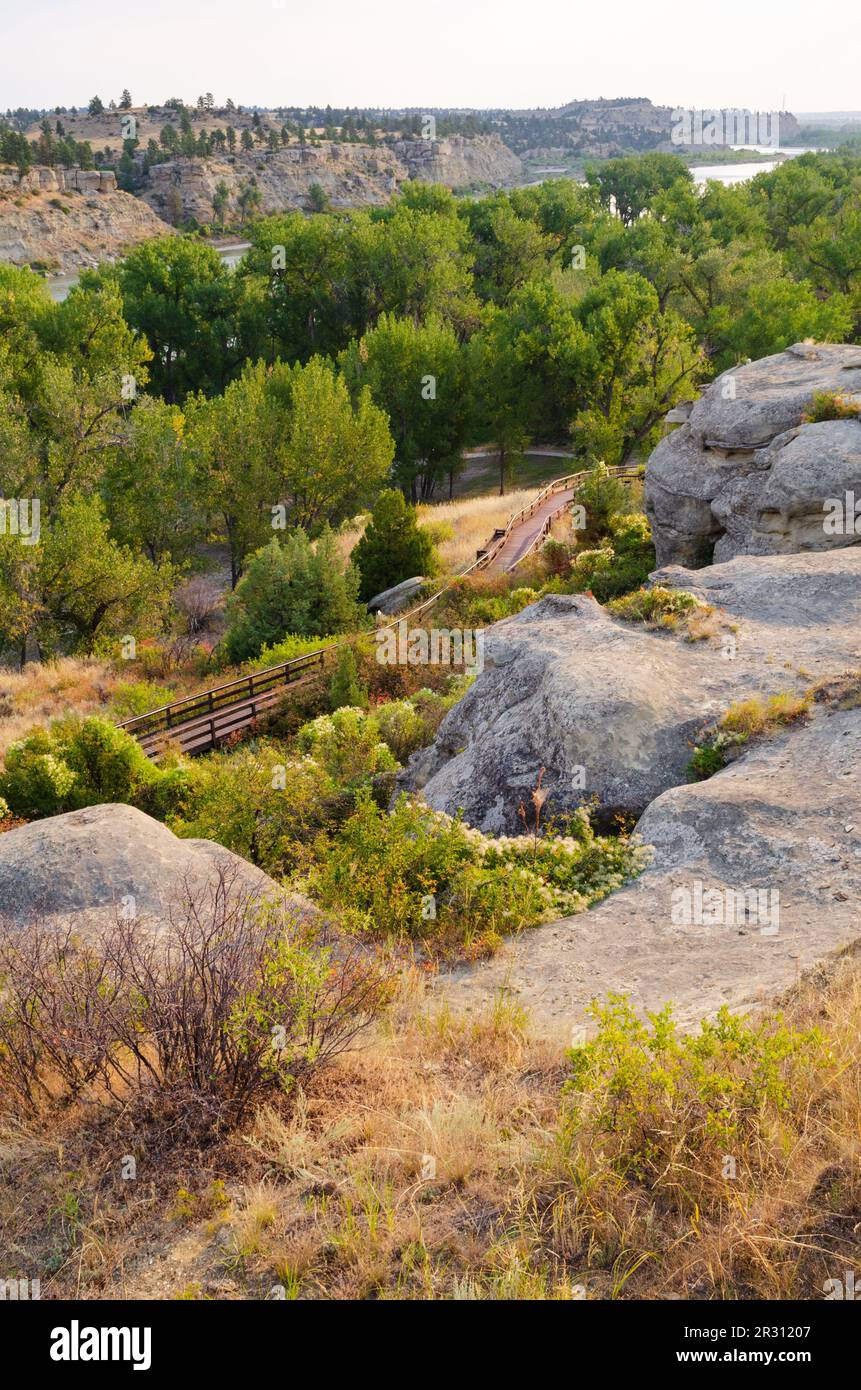 Pompeys Pillar, National monument in Montana Stock Photo - Alamy
