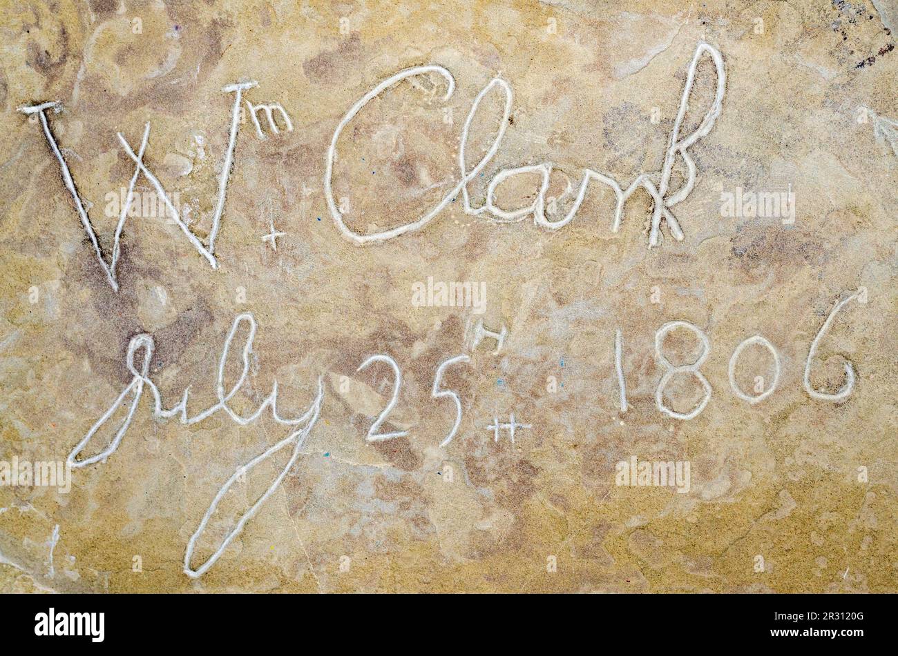 Pompeys Pillar, National monument in Montana Stock Photo - Alamy