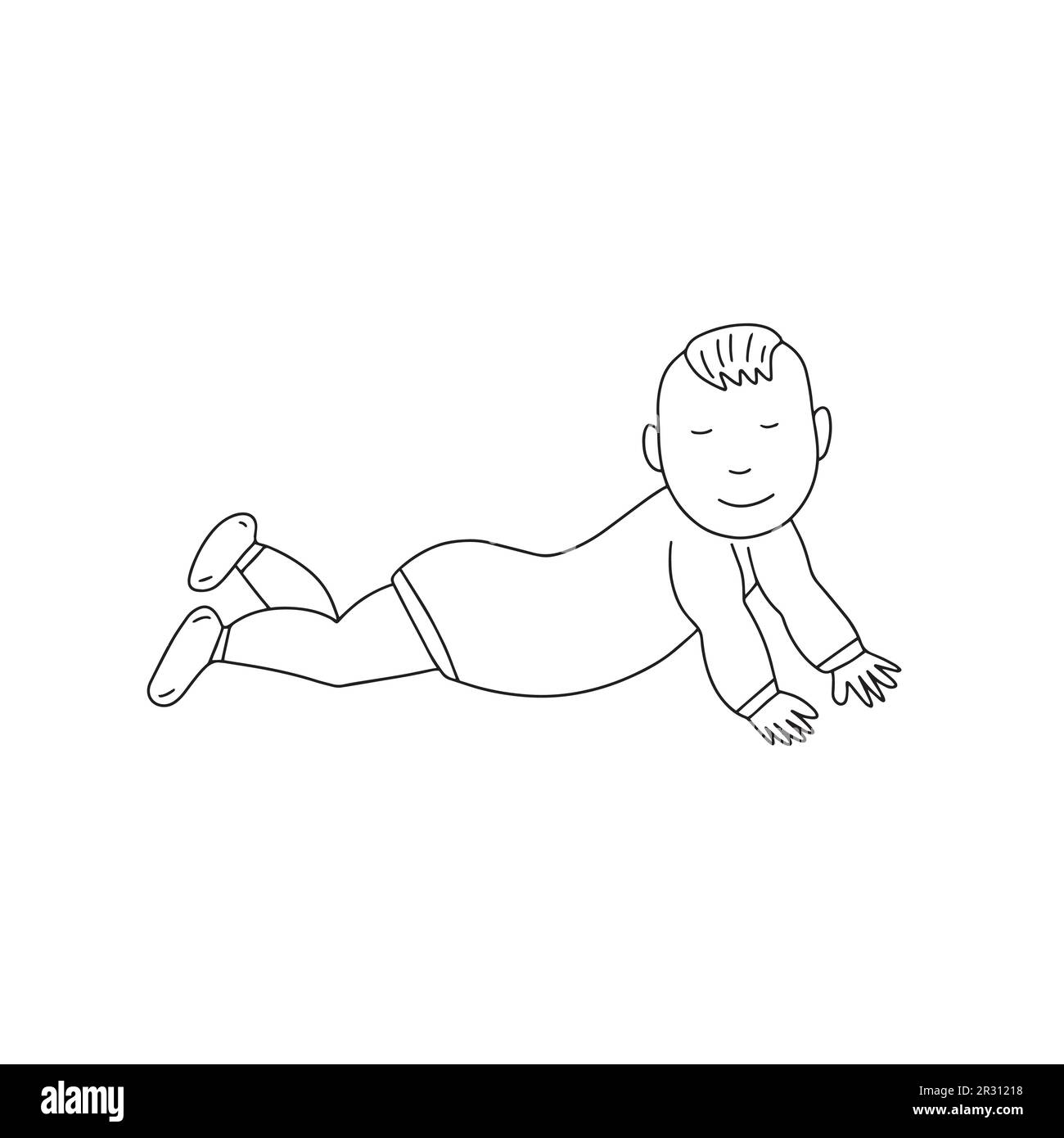 Diaper boy Black and White Stock Photos & Images - Alamy