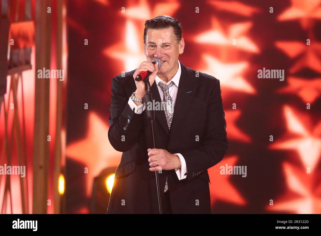 Tony Hadley Guests at Italian tv show -I migliori anni- Rome, Italy ...