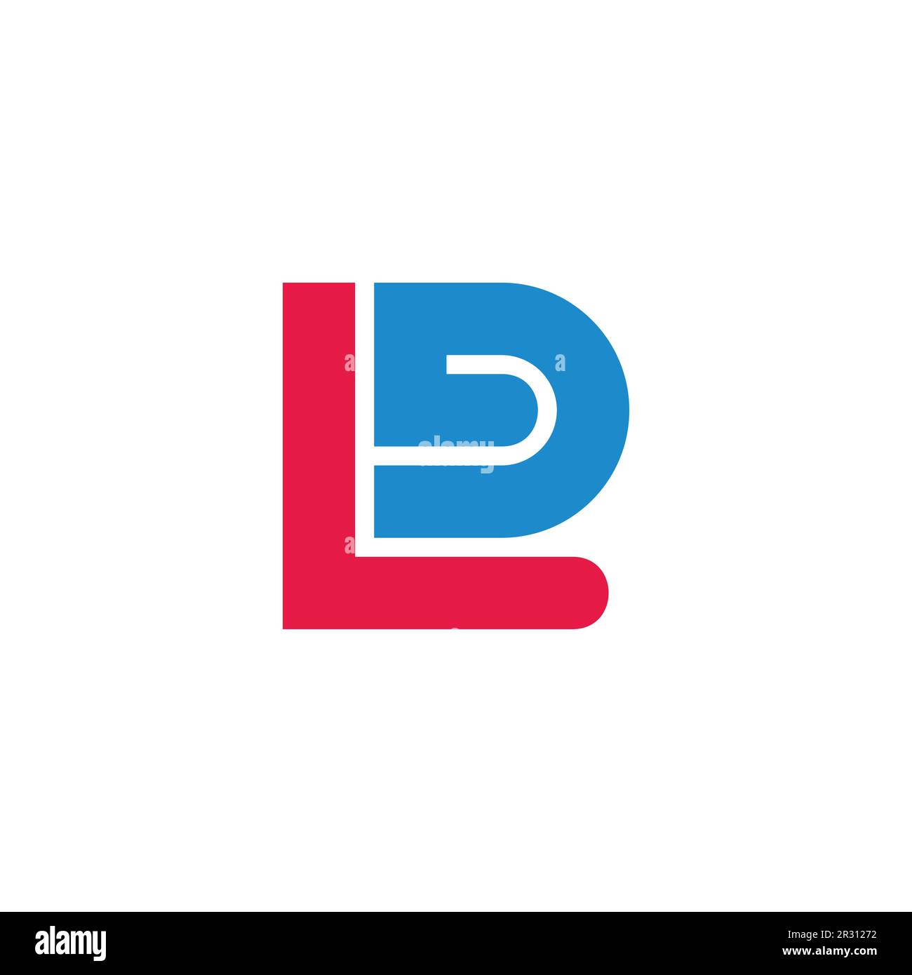letter ld colorful geometric clean line logo vector Stock Vector Image ...