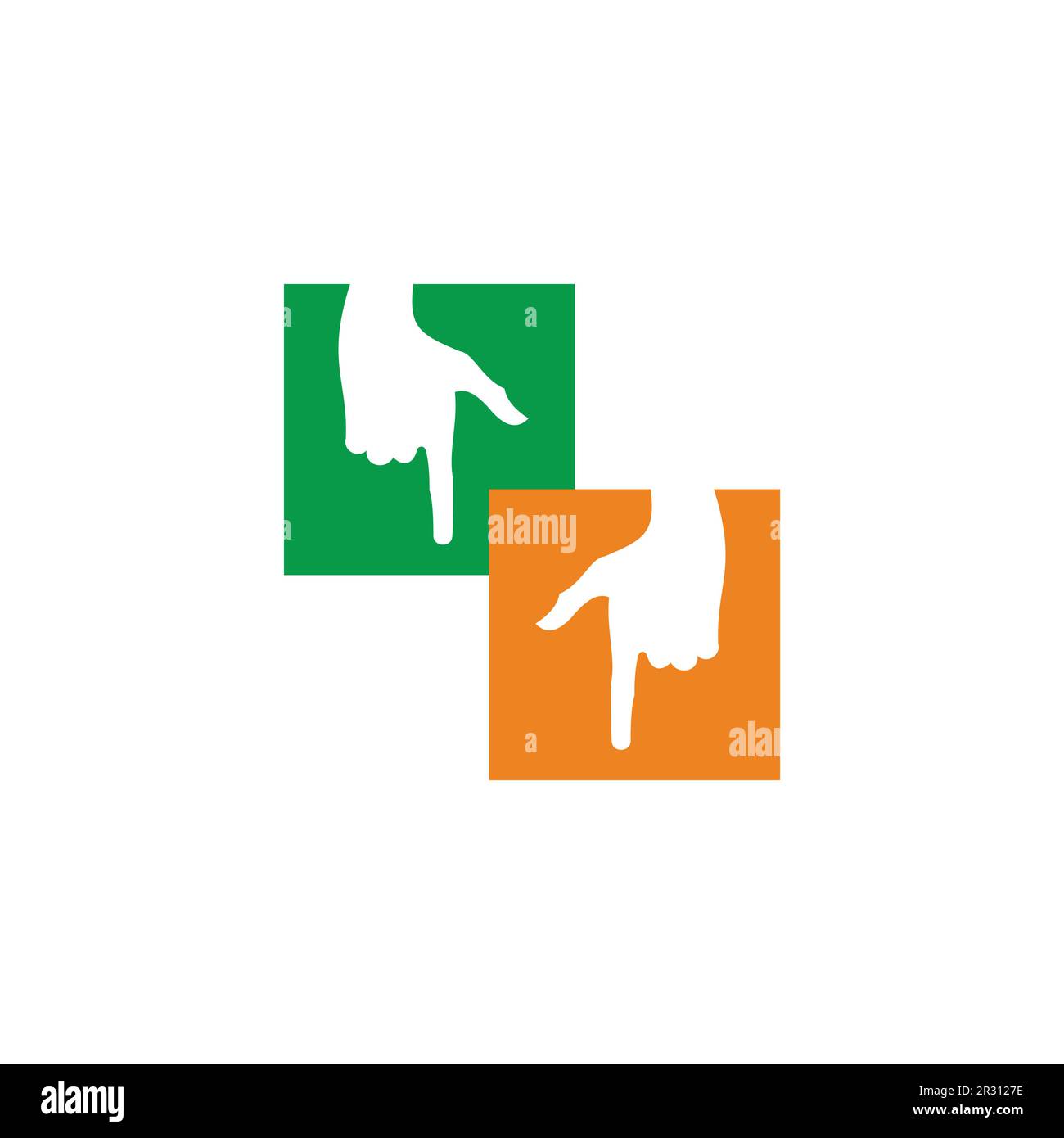 Set pointing hand space Stock Vector Images - Alamy