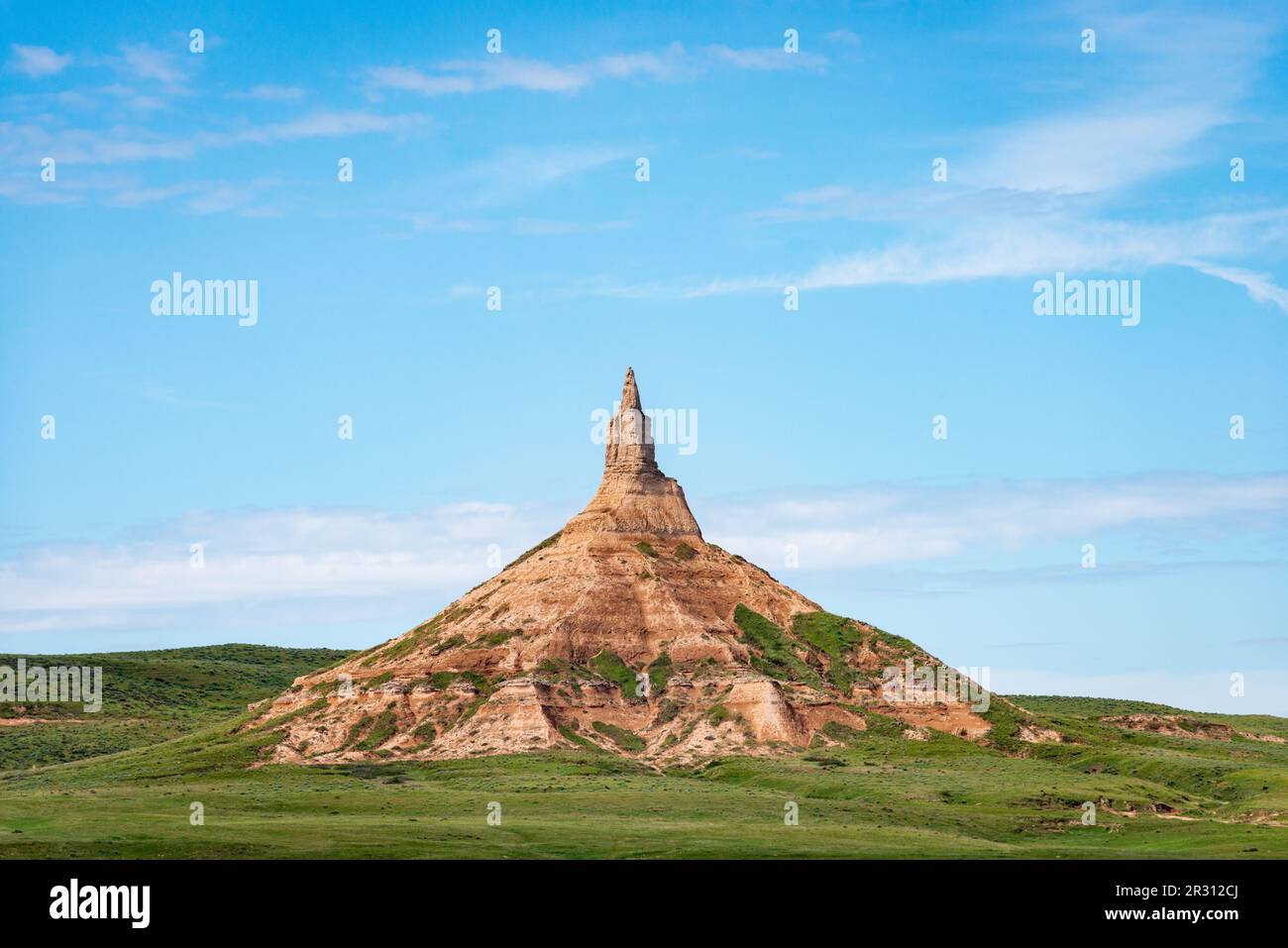 Chimney Rock National Historic Site, geological rock formation in ...