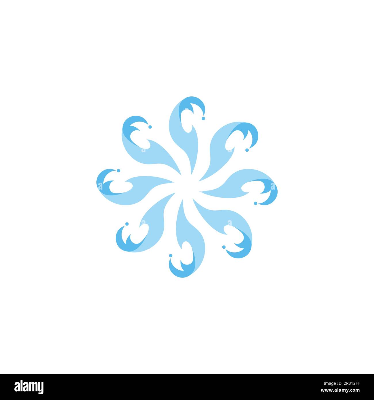swirl water splash geometric symbol vector Stock Vector Image & Art - Alamy