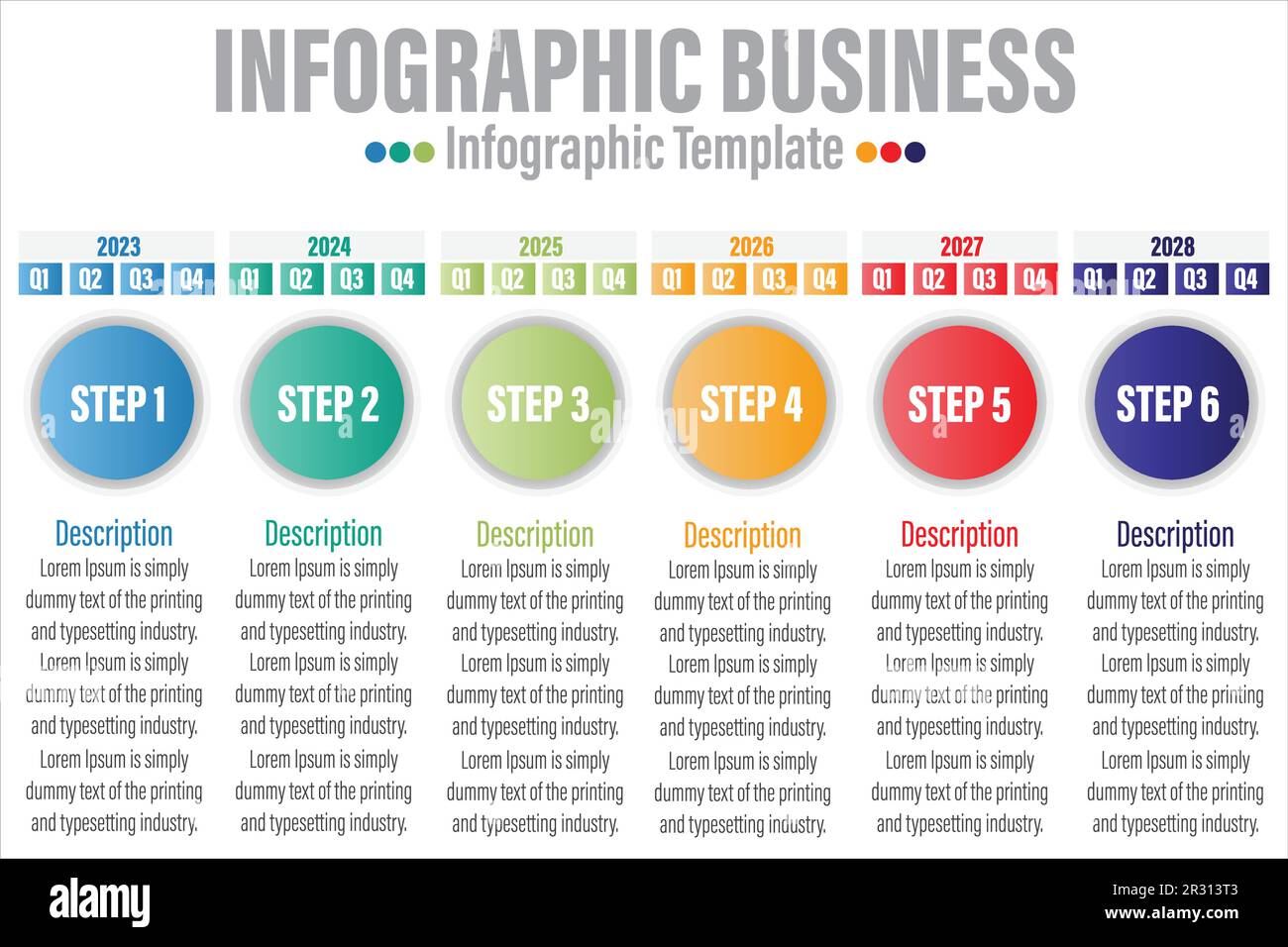 Vector Infographic design with Six 6 options or Six 6 steps. process ...