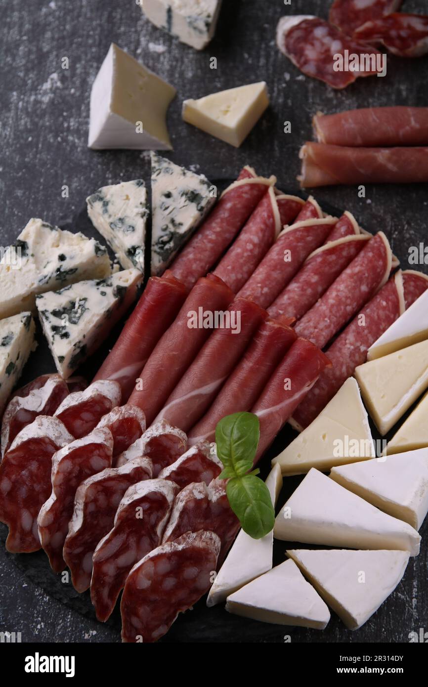 Antipasti different types cheese hi-res stock photography and images ...