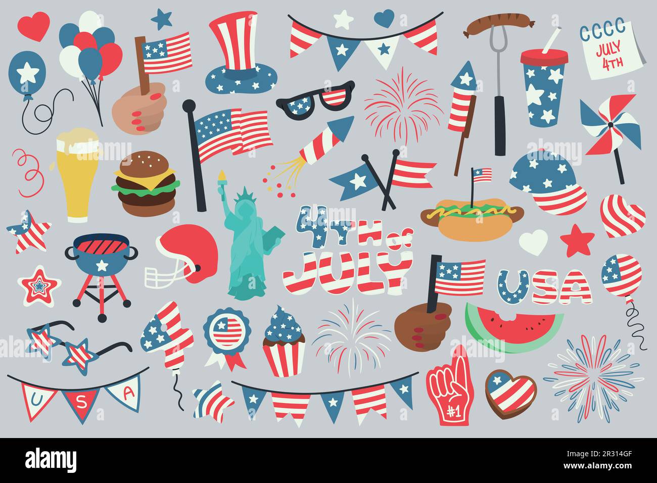 4th of July, Independence Day of the United States of America ...