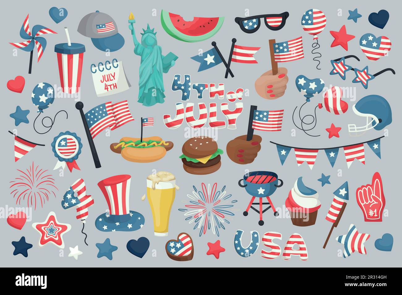 4th of July, Independence Day of the United States of America ...