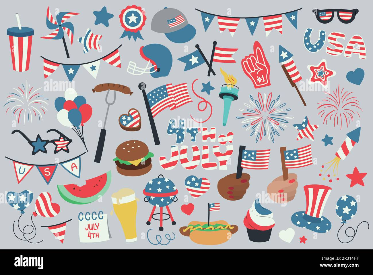 4th of July, Independence Day of the United States of America ...