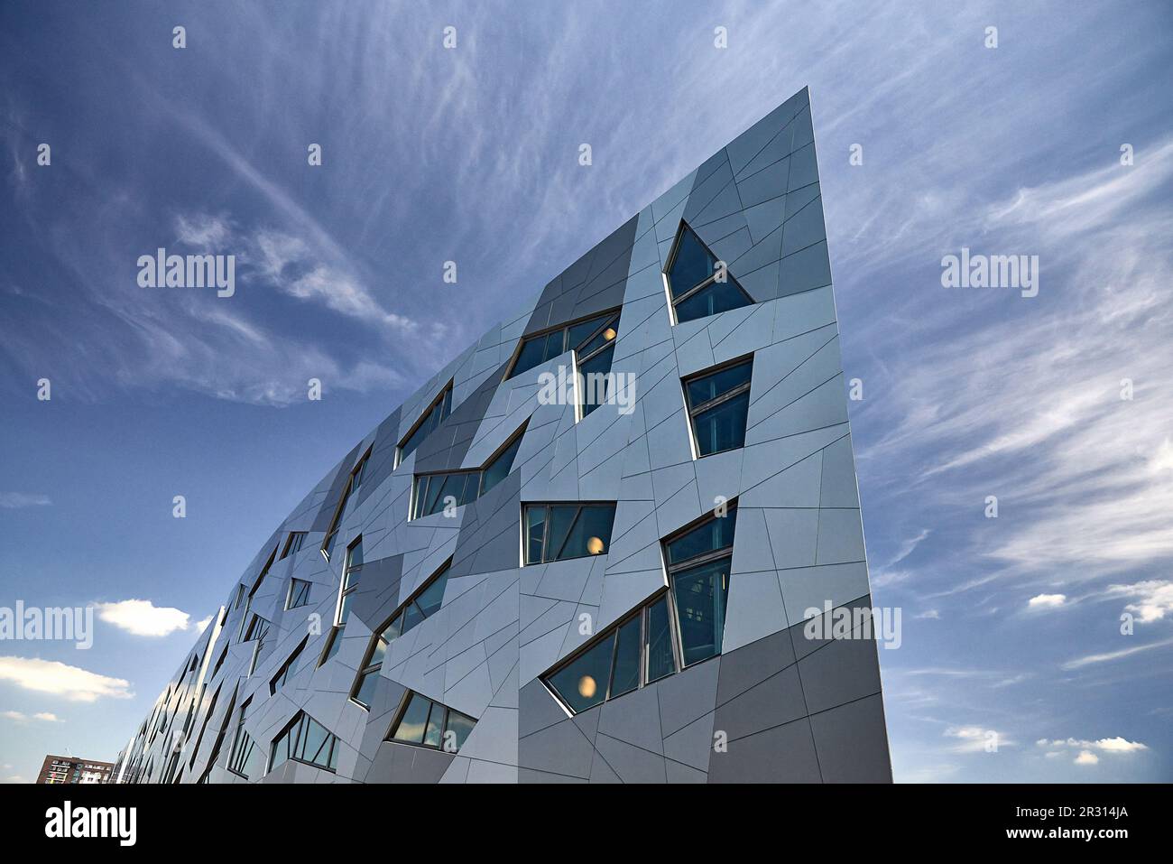 Amazing facade of the architecture of the ROC building in Nijmegen ...