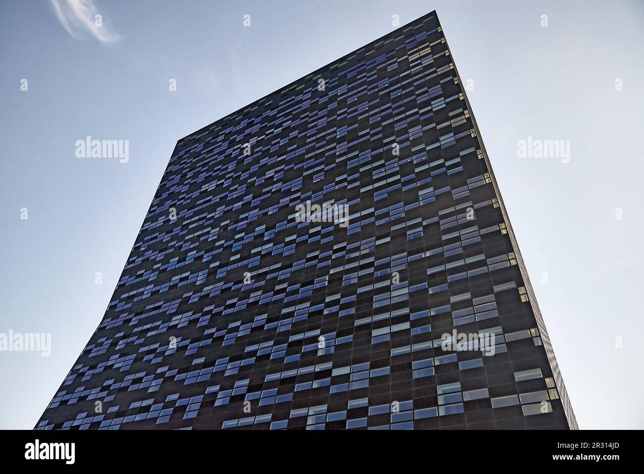 Amazing facade of the 52 Degrees building in Nijmegen Stock Photo - Alamy