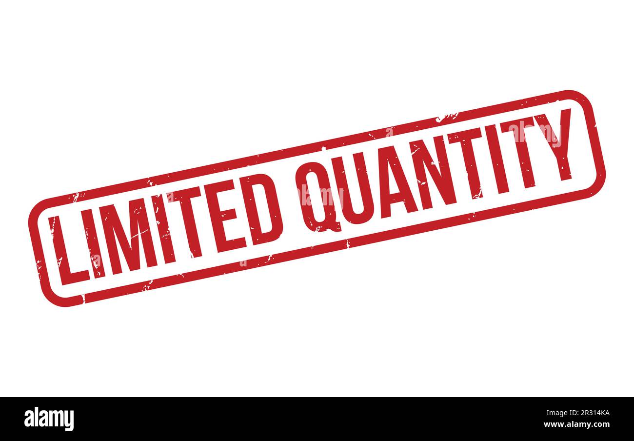 Limited quantity rubber stamp hi-res stock photography and images - Alamy