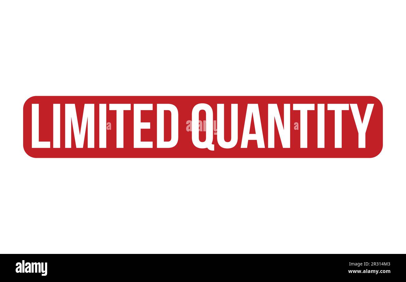 Limited Quantity Rubber Stamp Seal Vector Stock Vector Image & Art - Alamy