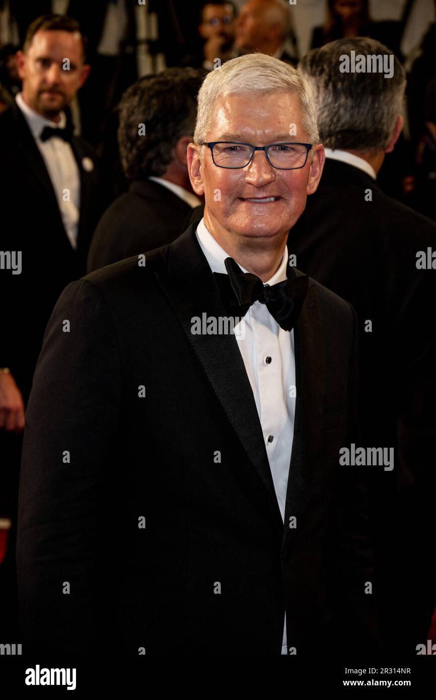 Cannes, France. 20th May, 2023. Apple Computer CEO Tim Cook attends ...