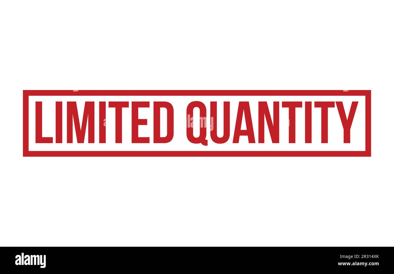 Limited quantity label hi-res stock photography and images - Alamy