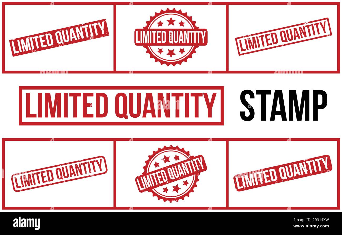 Grunge Textured Limited Quantity Stamp Seal Stock Vector New Edition ...