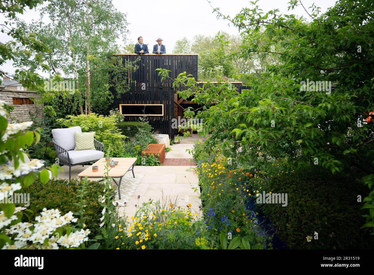 BBC presenters in the RSPCA Garden, during the RHS Chelsea Flower Show ...