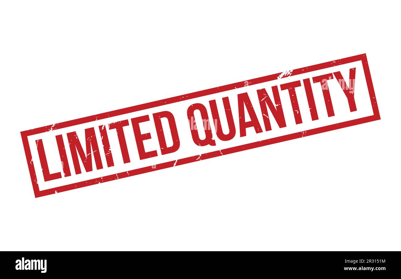 Limited quantity rubber stamp hi-res stock photography and images - Alamy