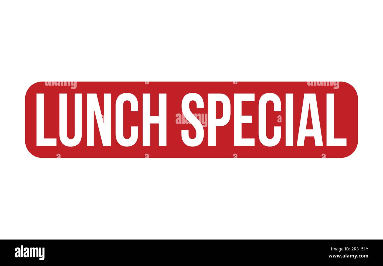 Lunch Special Rubber Stamp Seal Vector Stock Vector Image & Art - Alamy