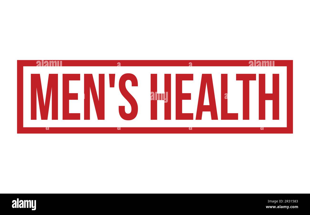 Red Men’s Health Rubber Stamp Seal Vector Stock Vector Image & Art - Alamy
