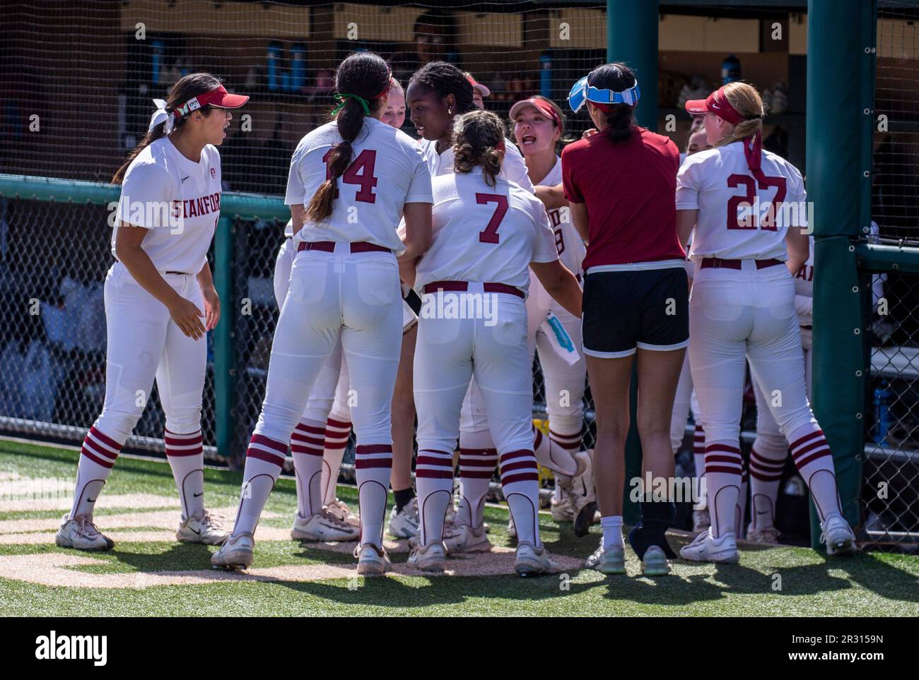 May 21 2023 Palo Alto CA U.S.A. Stanford starting pitcher/relief pitcher NiJaree Canady (24 ...