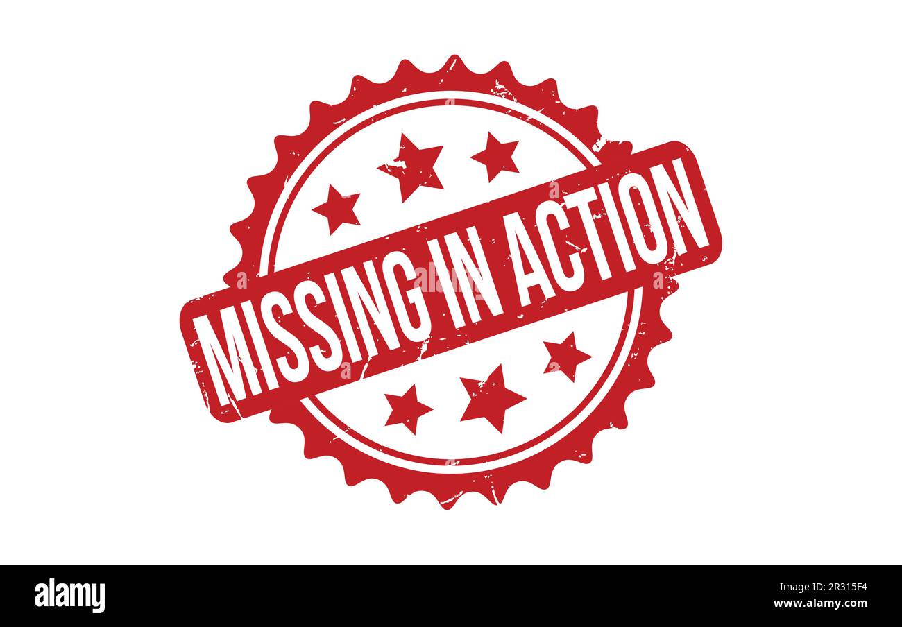Red Missing In Action Rubber Stamp Seal Vector Stock Vector Image & Art ...