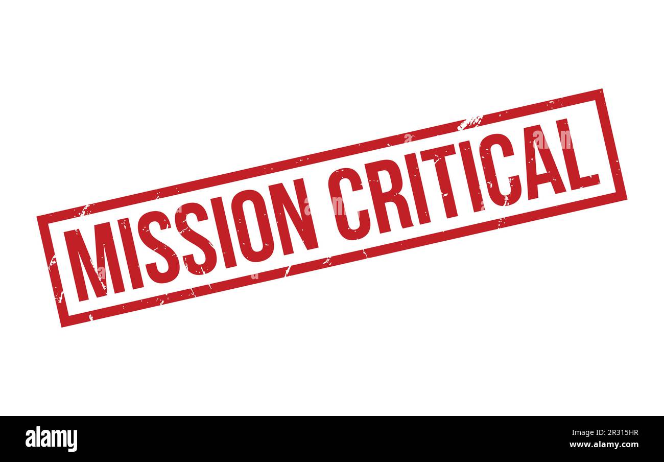 Red Mission Critical Rubber Stamp Seal Vector Stock Vector Image & Art ...