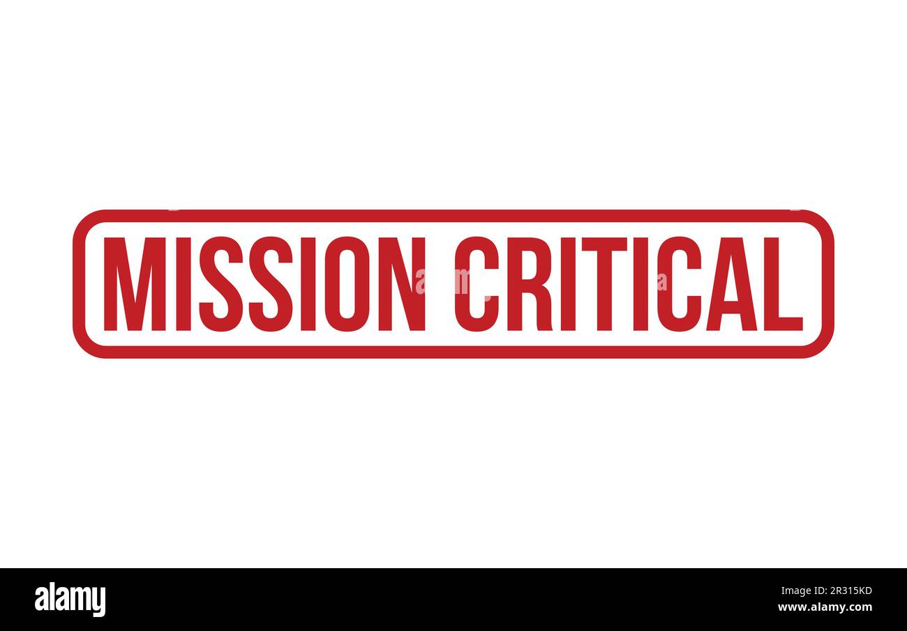 Red Mission Critical Rubber Stamp Seal Vector Stock Vector Image & Art ...