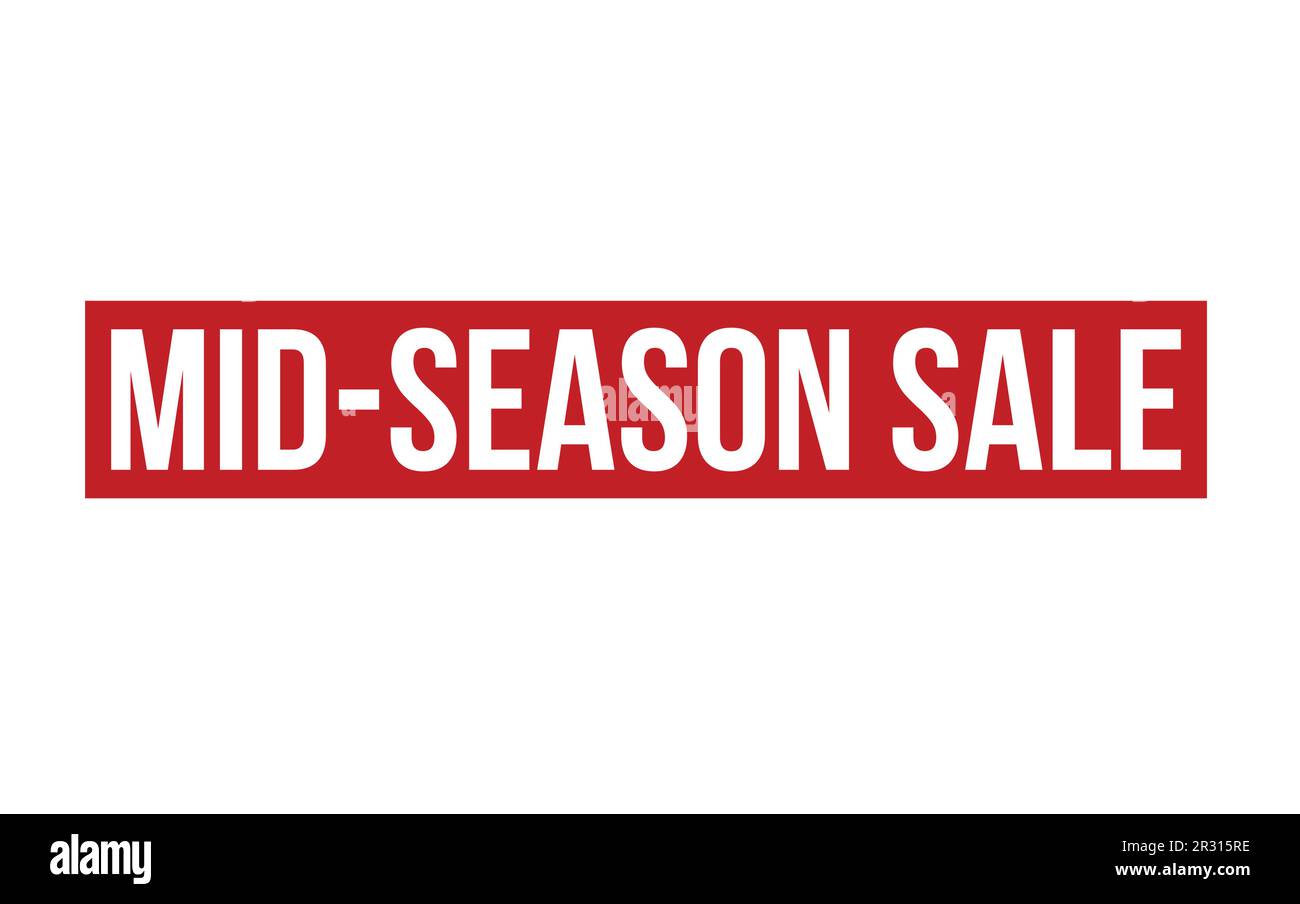Red Mid-Season Sale Rubber Stamp Seal Vector Stock Vector Image & Art ...