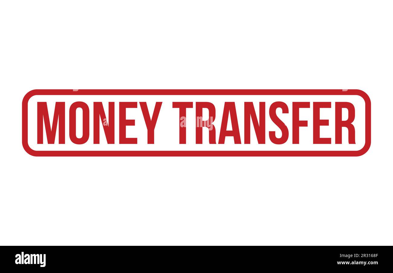Red Money Transfer Rubber Stamp Seal Vector Stock Vector Image & Art ...