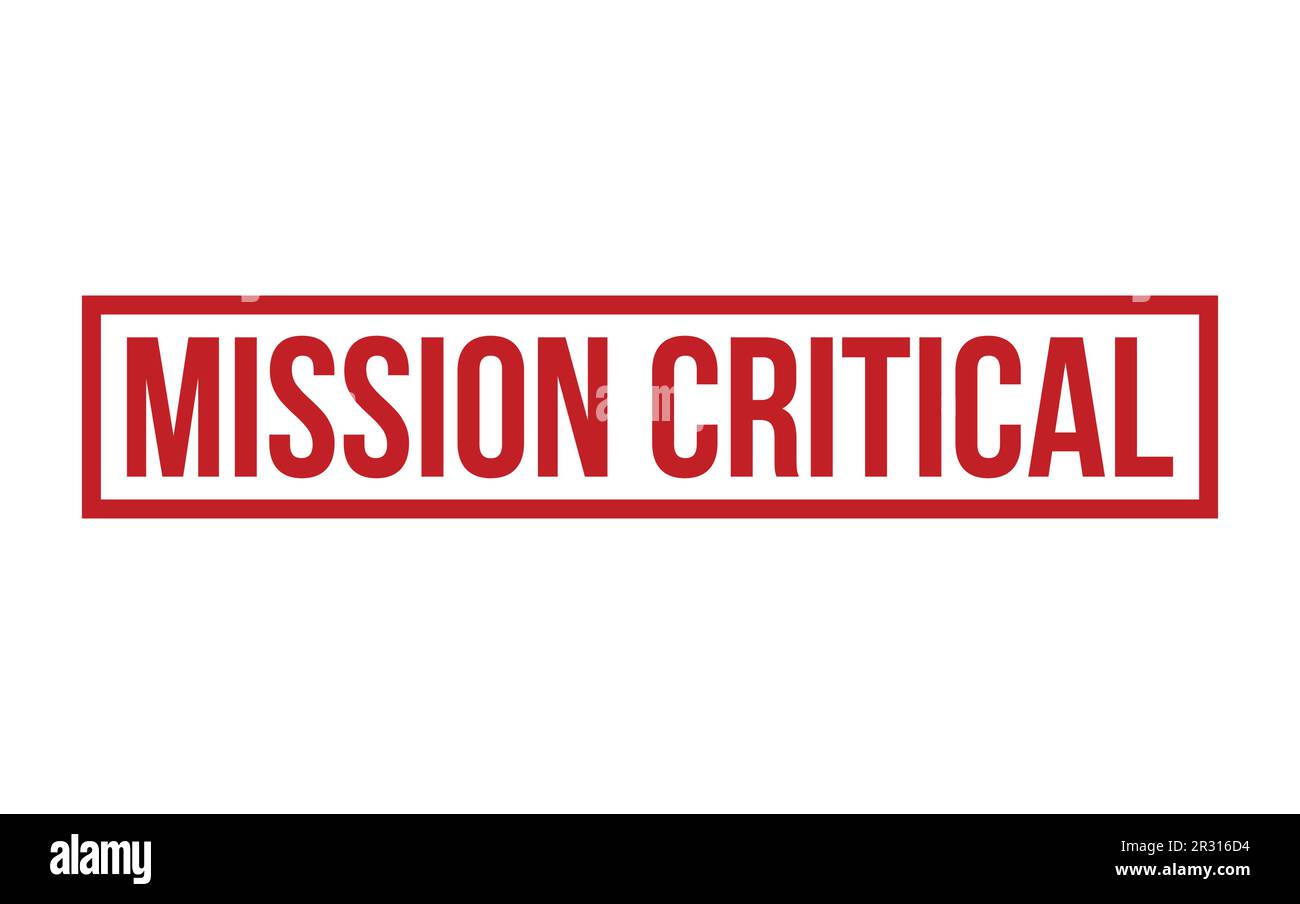Red Mission Critical Rubber Stamp Seal Vector Stock Vector Image & Art ...