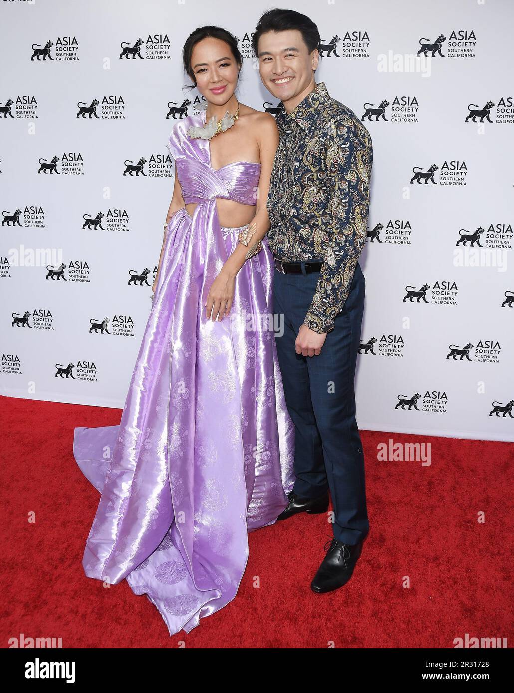 Los Angeles, USA. 21st May, 2023. (L-R) Angel Pai and Chen Tang arrives at the 2023 Asia Society ...