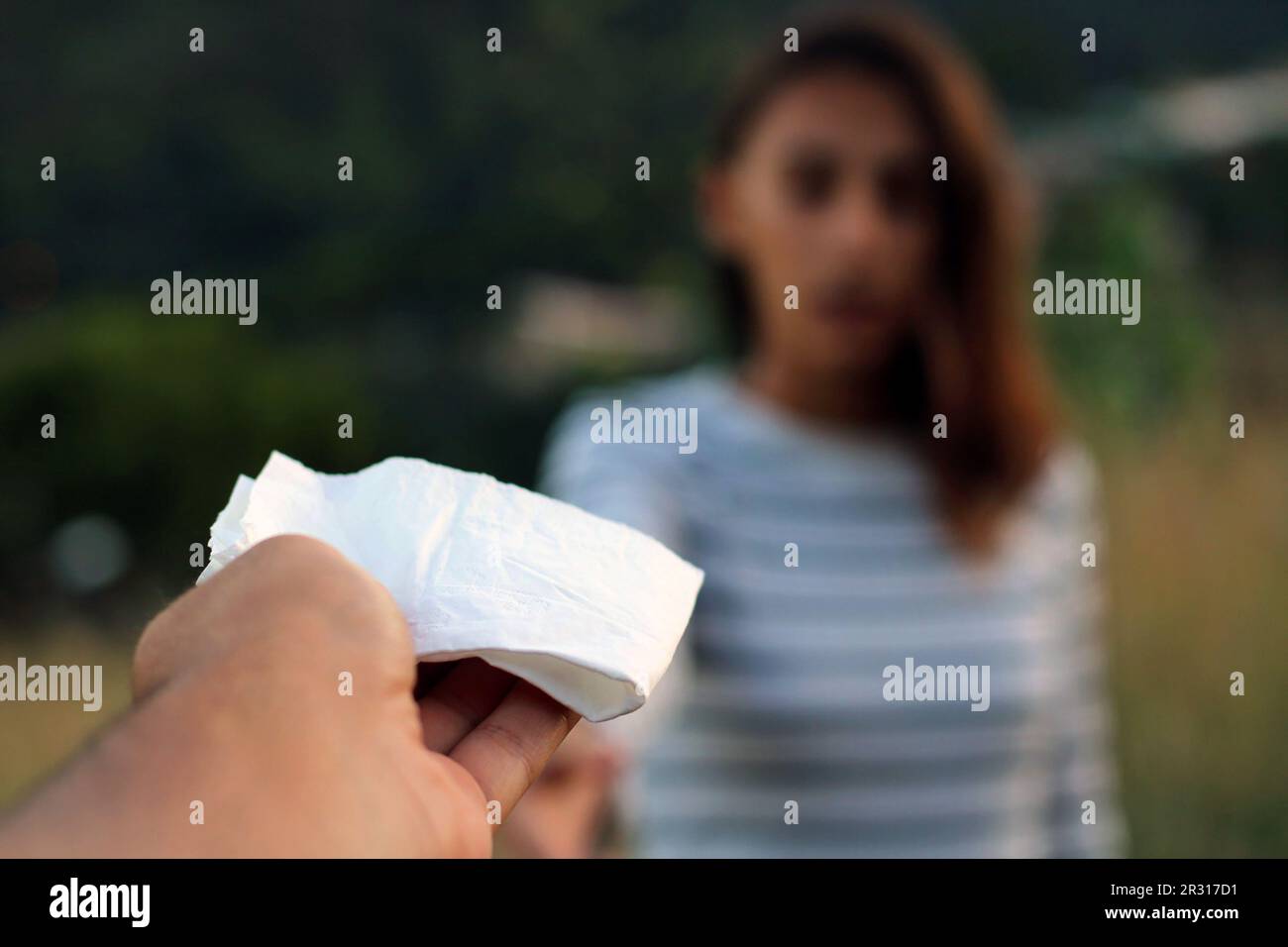 Handkerchief hand hi-res stock photography and images - Alamy