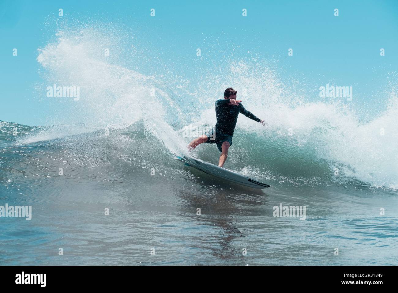 Action of brazilian pro surfer Vicente Romero Stock Photo - Alamy
