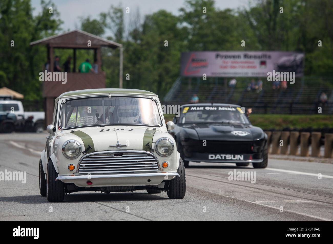 Vintage car races during the 2019 Vintage Racing Group 500 Stock Photo ...