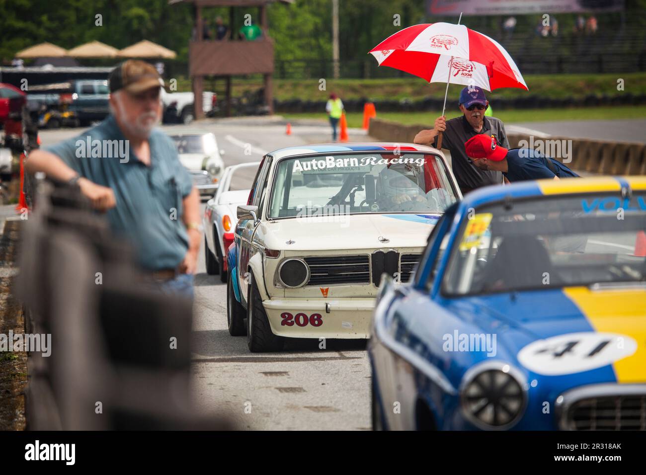 Vintage car races during the 2019 Vintage Racing Group 500 Stock Photo ...