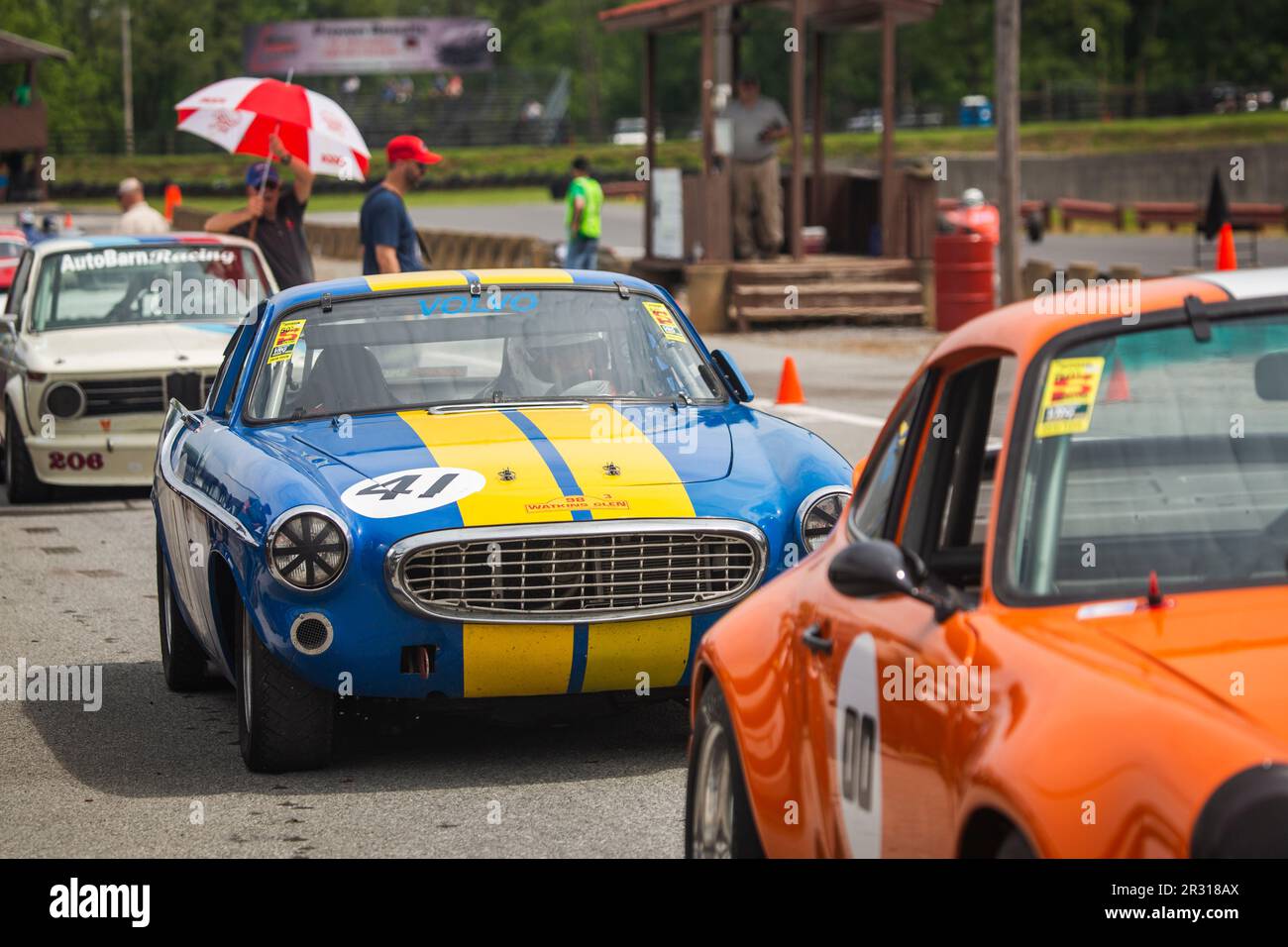 Vintage car races during the 2019 Vintage Racing Group 500 Stock Photo ...