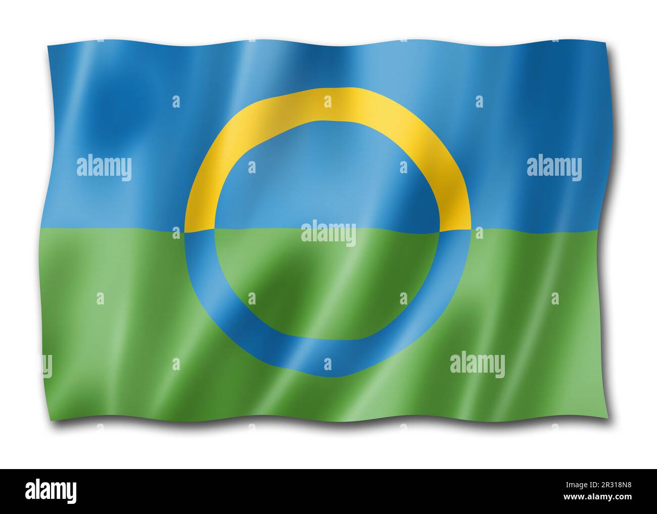 Voros ethnic flag, Estonia. 3D illustration Stock Photo - Alamy