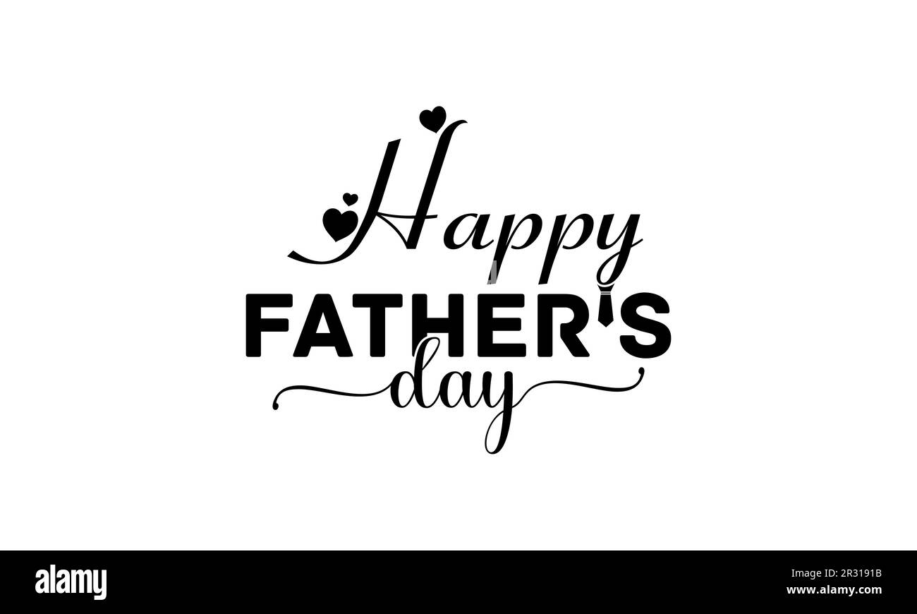 Happy father's day typography design, hand drawn lettering. Holiday ...