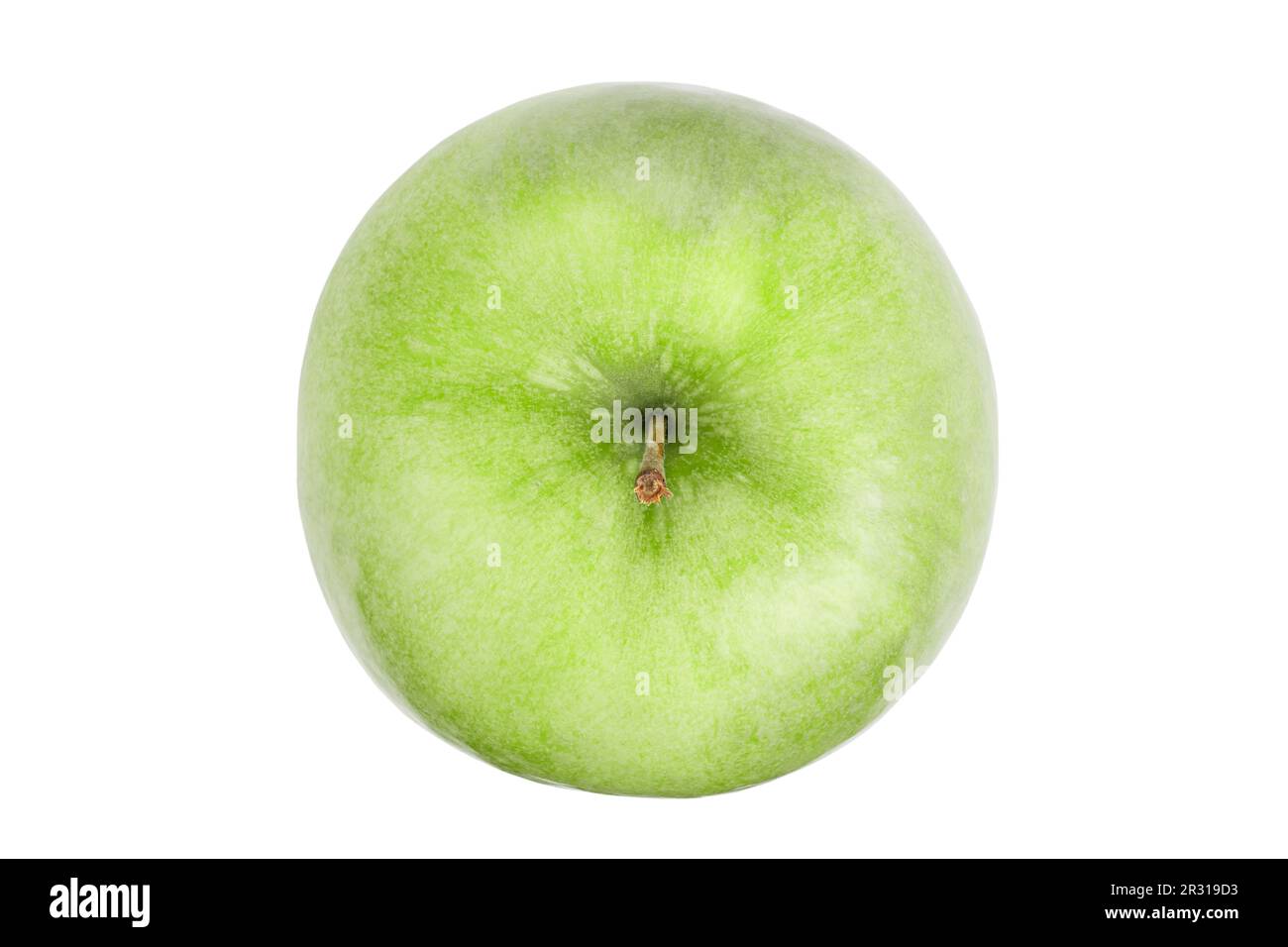 Ripe green apple isolated on white background. File contains clipping ...