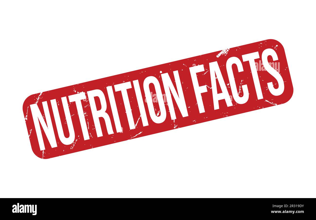 Nutrition Facts rubber grunge stamp seal vector Stock Vector Image ...
