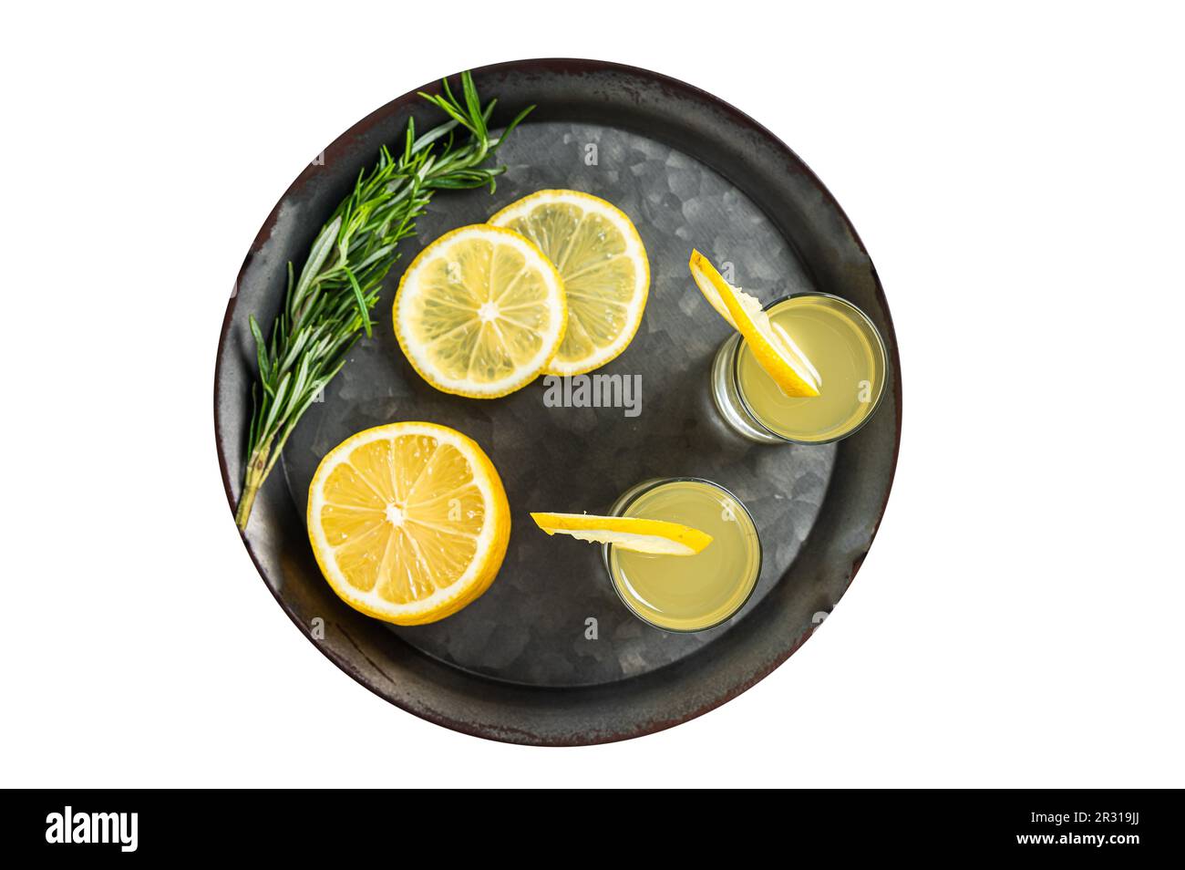 Traditional italian limoncello liqueur, lemon alcohol Digestive with ...