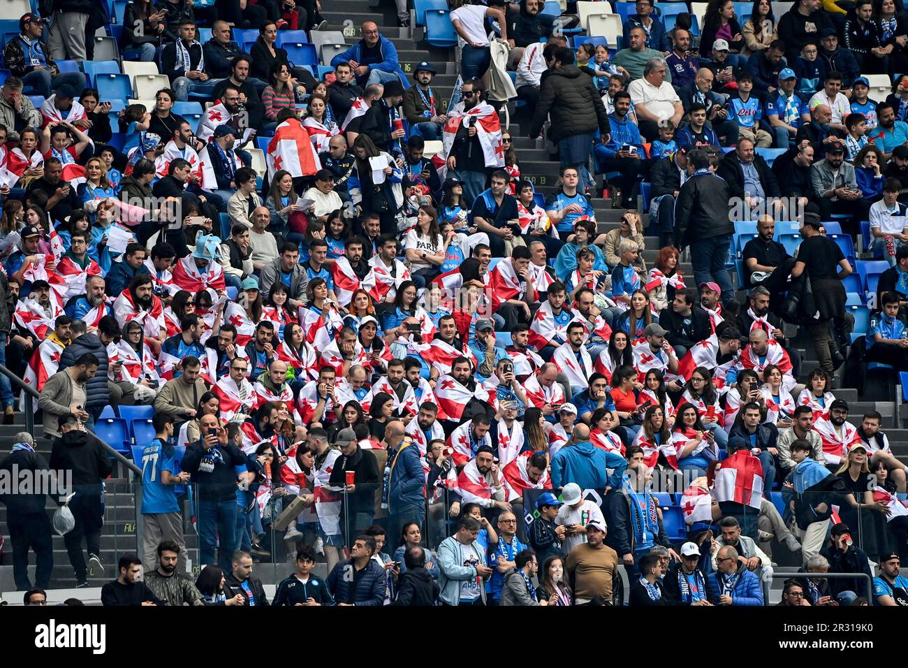 Napoli fans flags hi-res stock photography and images - Alamy