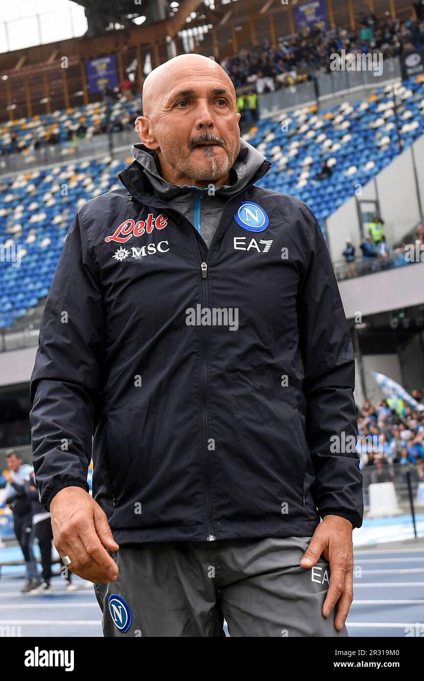 Luciano Spalletti head coach of SSC Napoli during the Serie A football ...