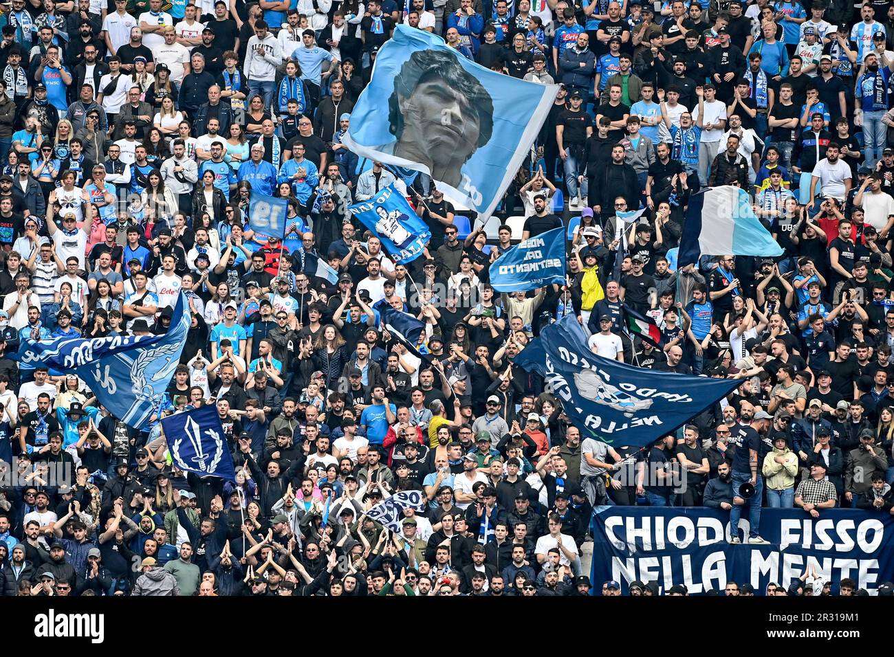 Ssc napoli flag hi-res stock photography and images - Alamy