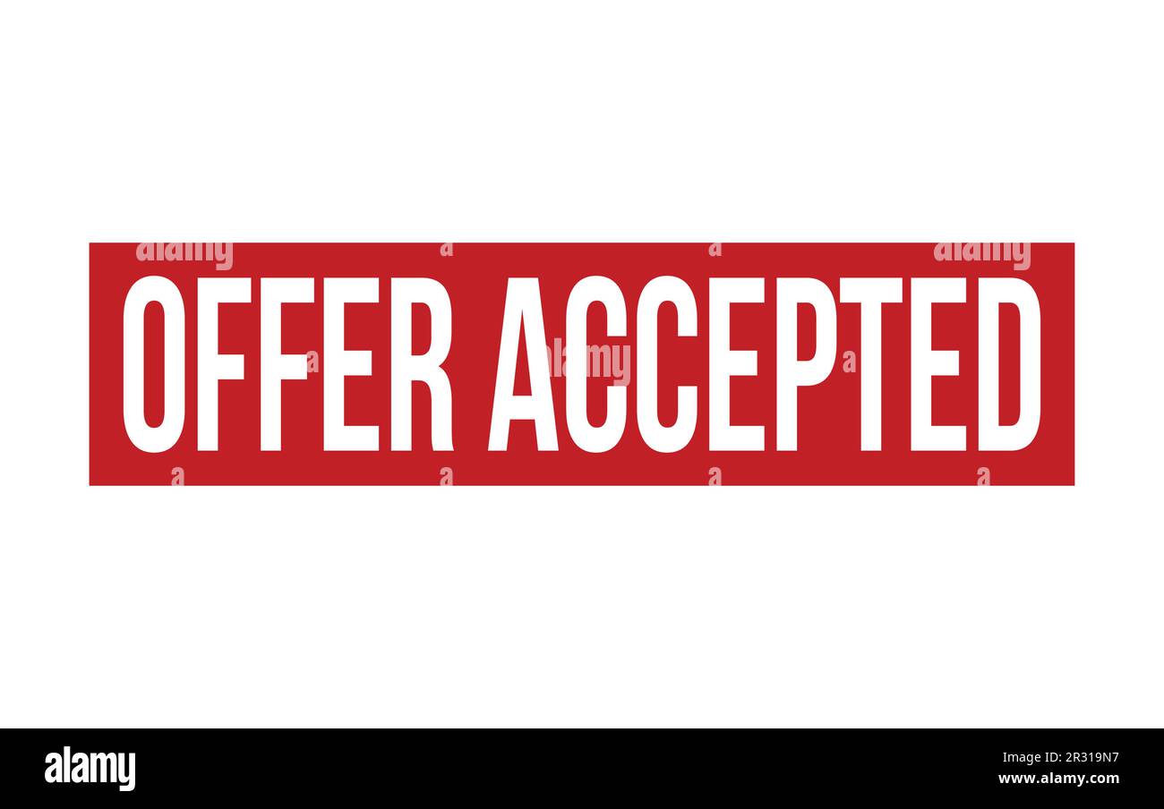 Offer Accepted Rubber Stamp Seal Vector Stock Vector Image & Art - Alamy