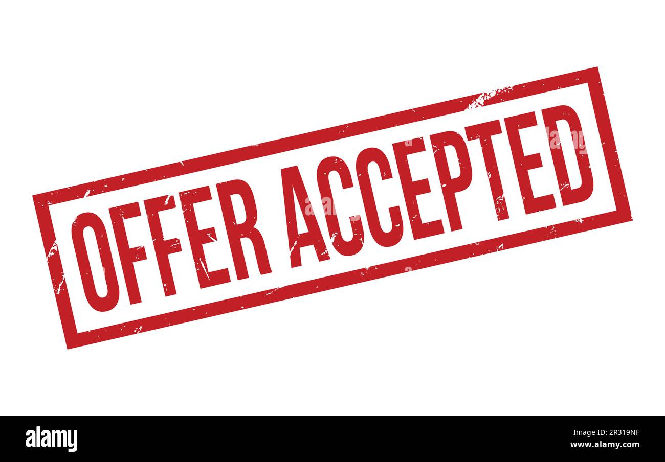 Red Offer Accepted Rubber Stamp Seal Vector Stock Vector Image & Art ...